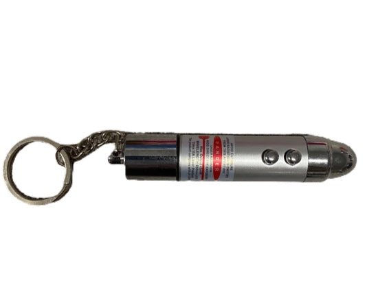Shock Laser Pointer Silver | GoDo Pranks | Online Joke Shop | Prank Store