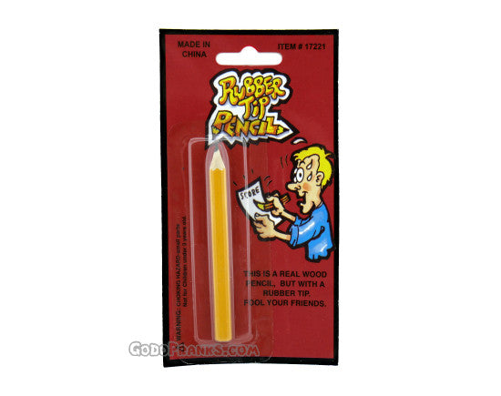 Rubber Tip Pencil | GoDo Pranks | Online Joke Shop | Prank Store