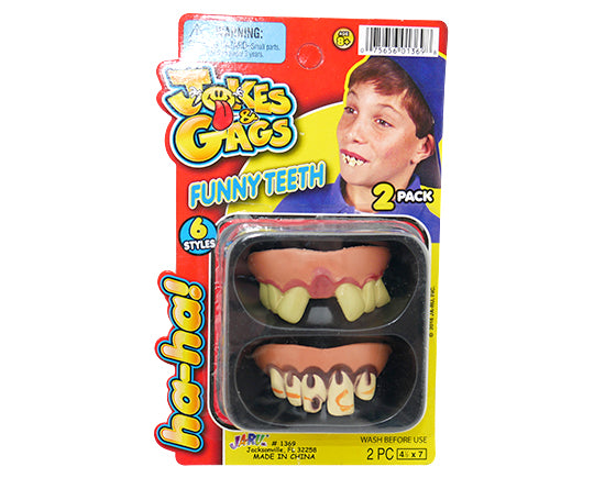 Funny Goofy Teeth 2 pack | GoDo Pranks | Online Joke Shop | Prank Store